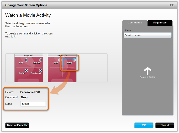Customize Remote Screen